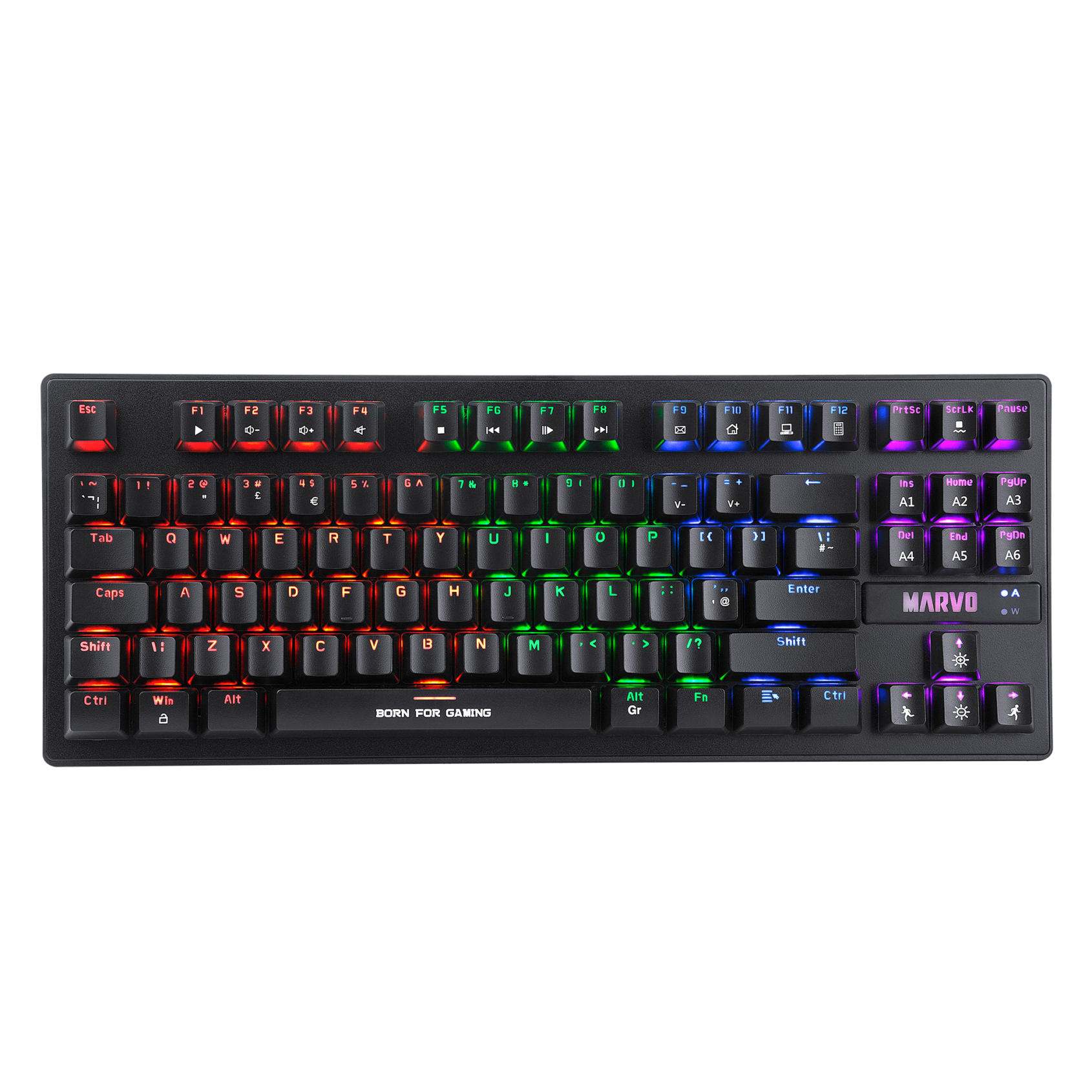 Marvo RGB Mechanical Compact Gaming Keyboard - TechRecovery