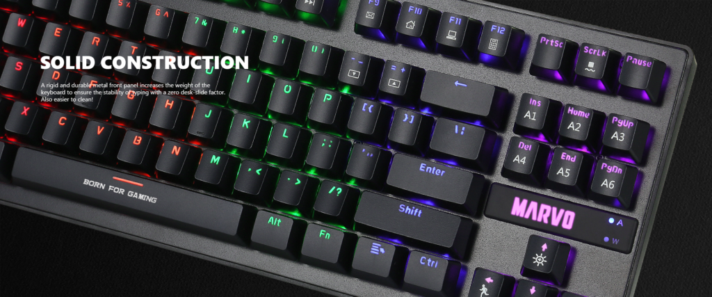 Marvo RGB Mechanical Compact Gaming Keyboard - TechRecovery
